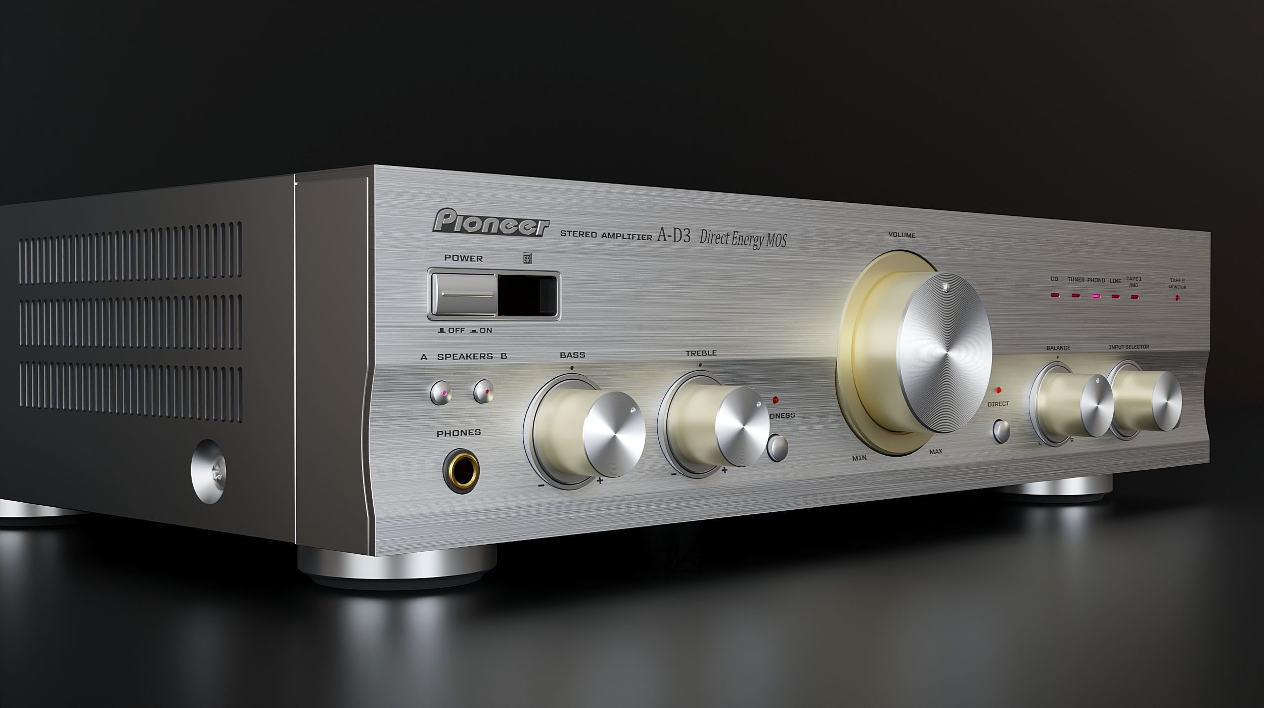 Vintage Japanese Amplifier A56 3D model | CGTrader