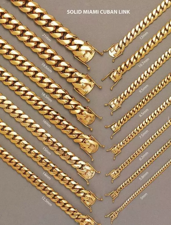 Mami Cuban Link Chian 15 size 3D model 3D printable | CGTrader