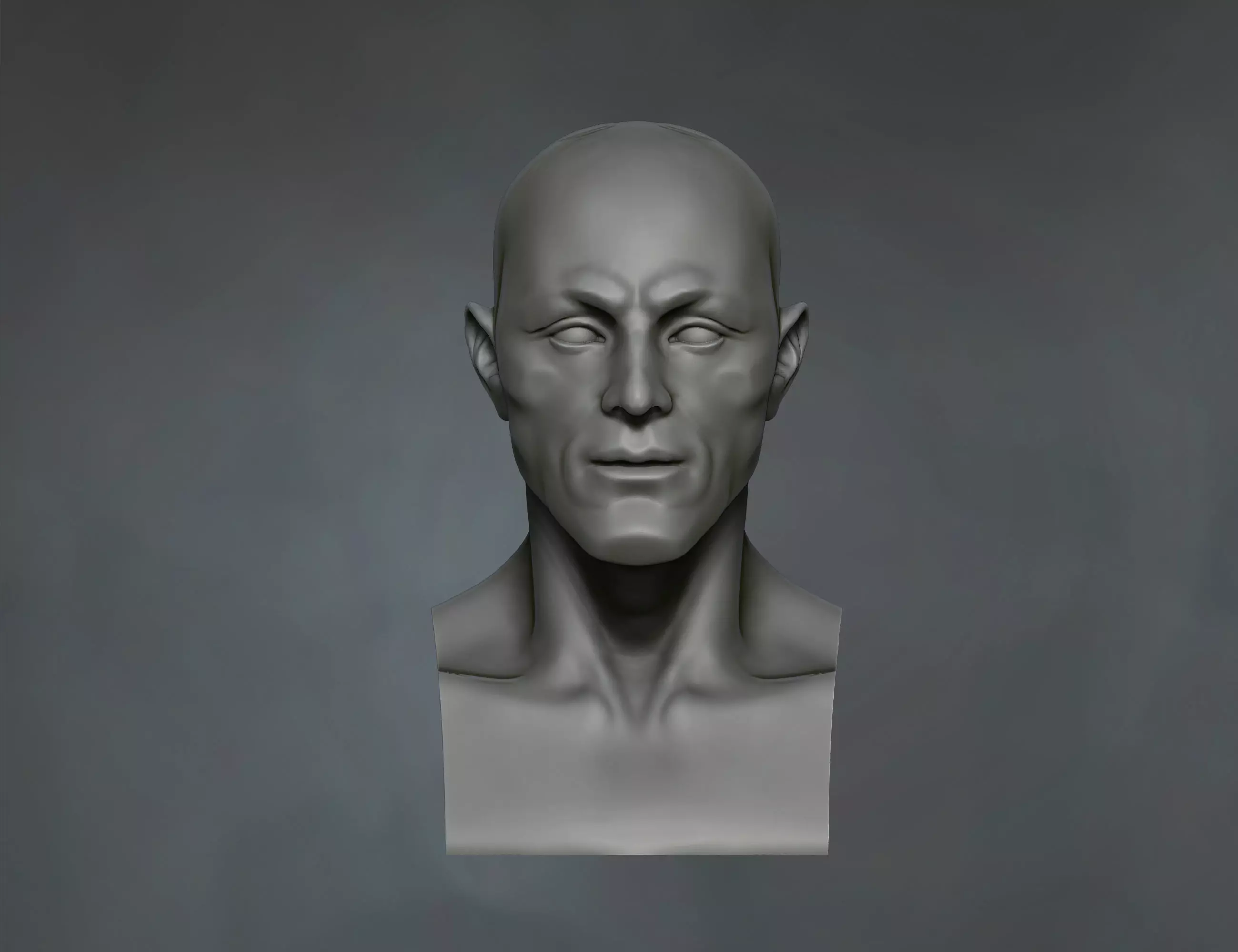 3D head sculpture free 3D model 3D printable | CGTrader