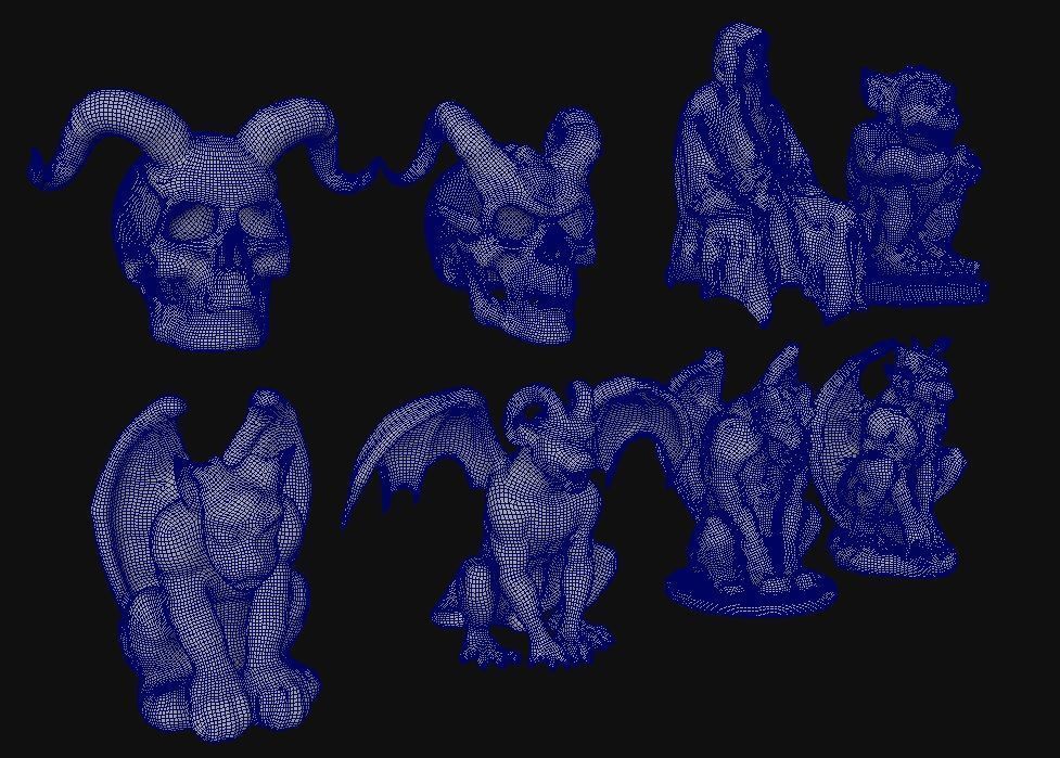 Statue Gothic Devil 3D model | CGTrader