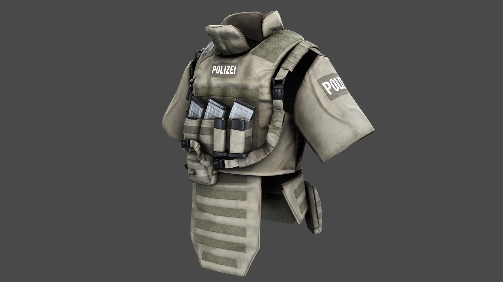 3D model Austrian Special Forces COBRA Bulletproof Vest Military ...