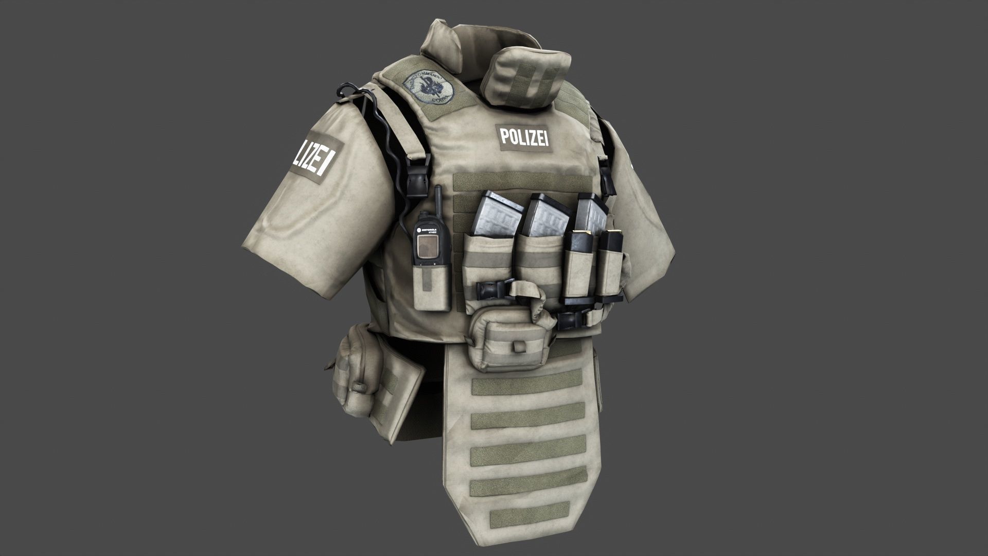 3D model Austrian Special Forces COBRA Bulletproof Vest Military ...