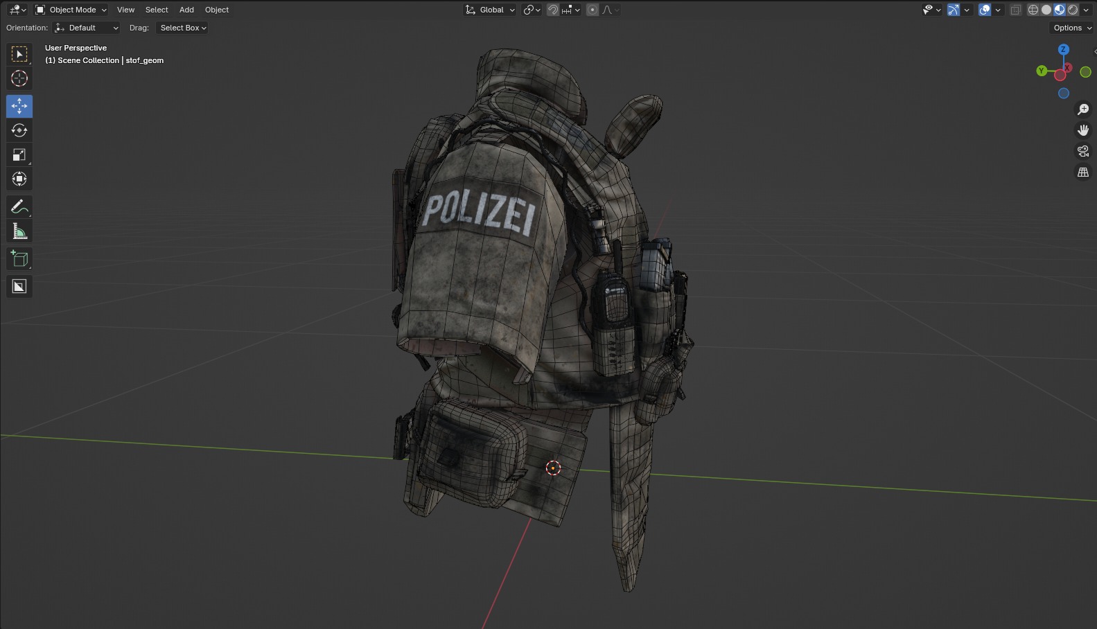 3D model Austrian Special Forces COBRA Bulletproof Vest Military ...