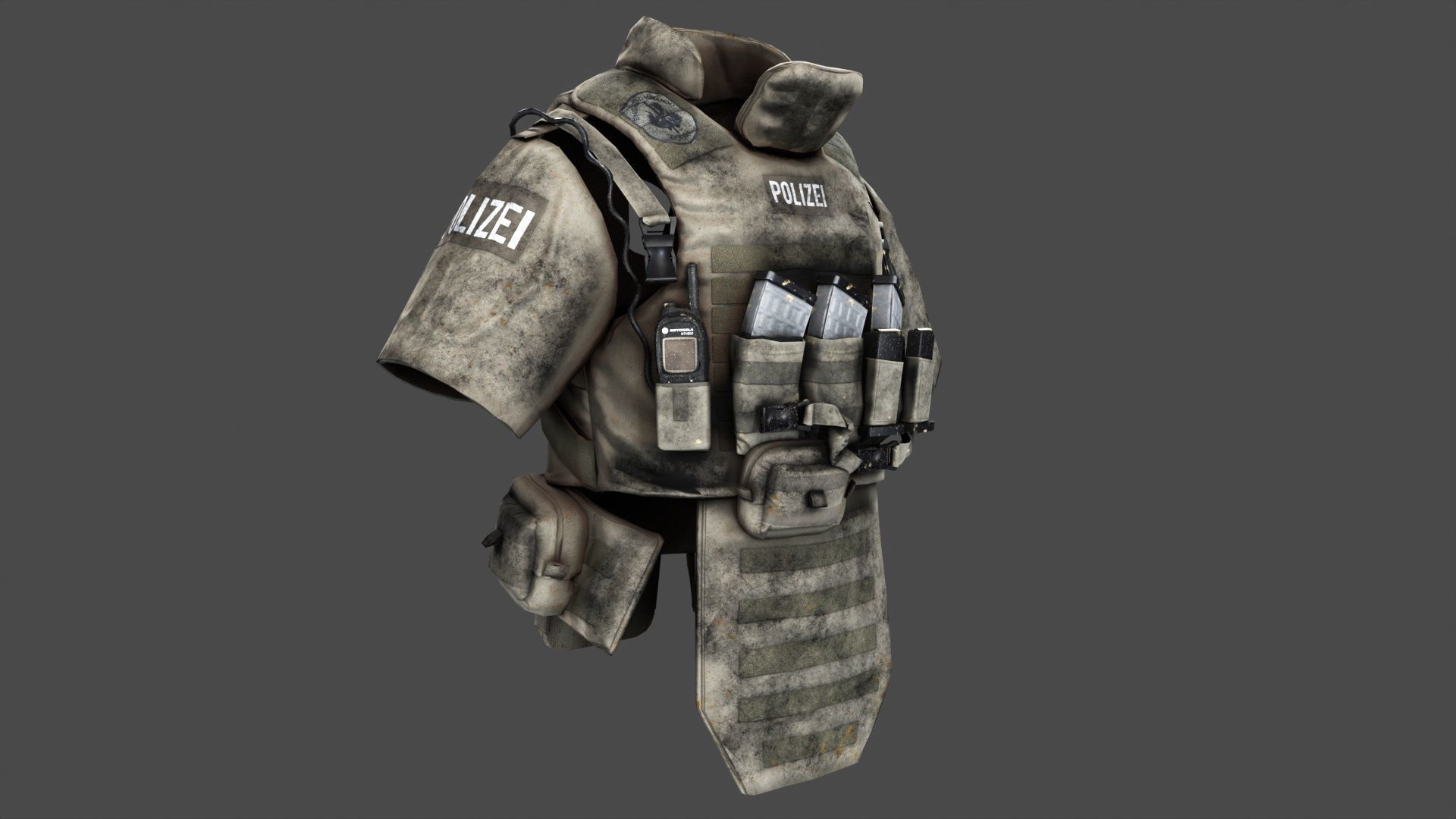 3D model Austrian Special Forces COBRA Bulletproof Vest Military ...