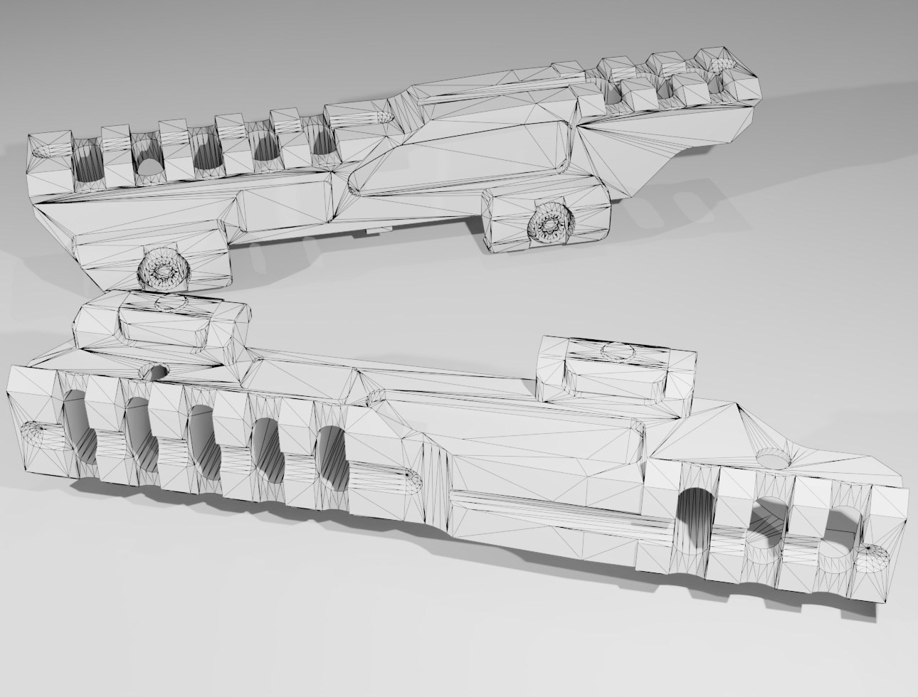 3D model RailScales MonoLift Riser 3D Low-poly model Game Ready VR / AR ...