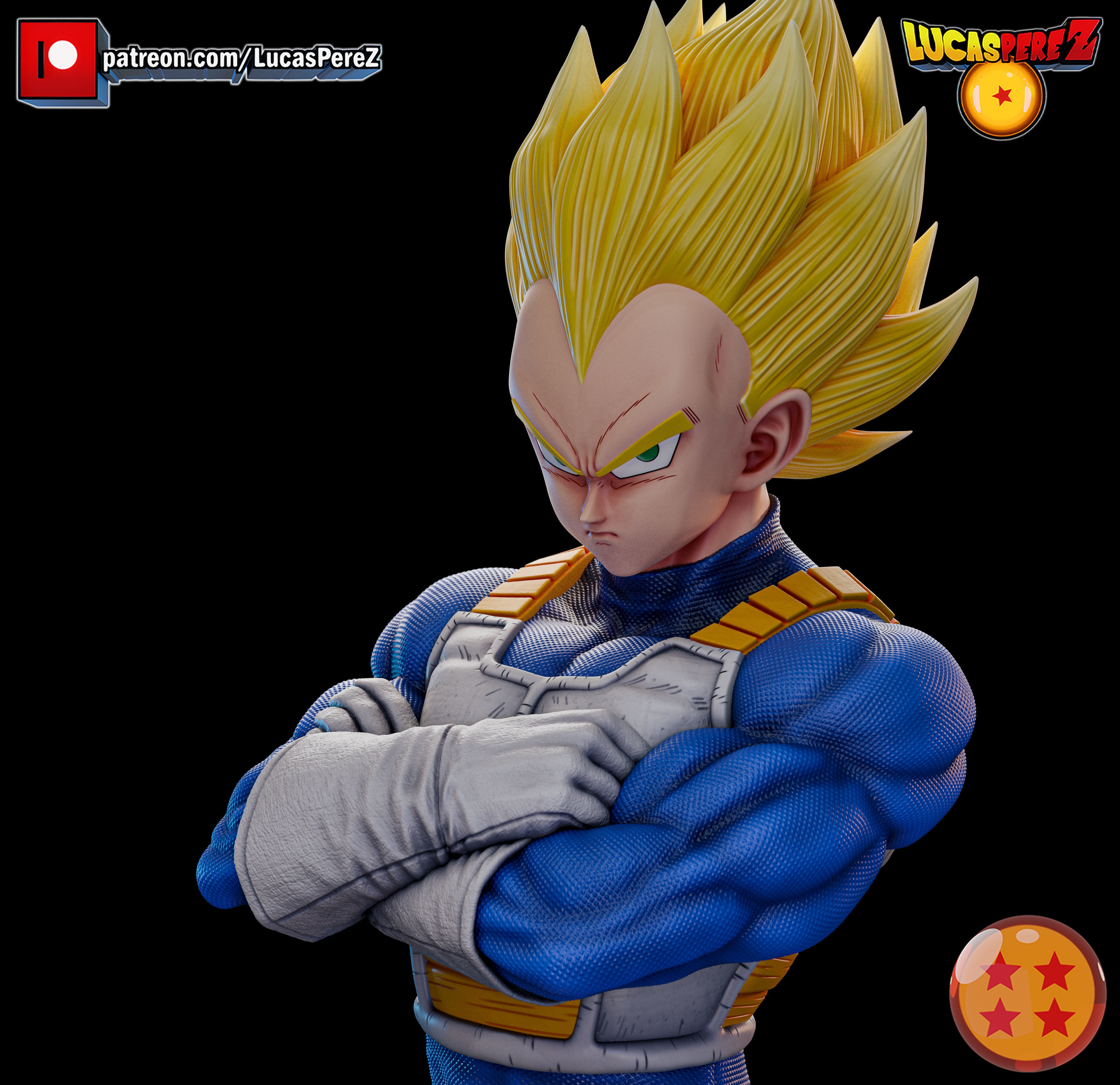 VEGETA Z WARRIORS 3D model 3D printable | CGTrader