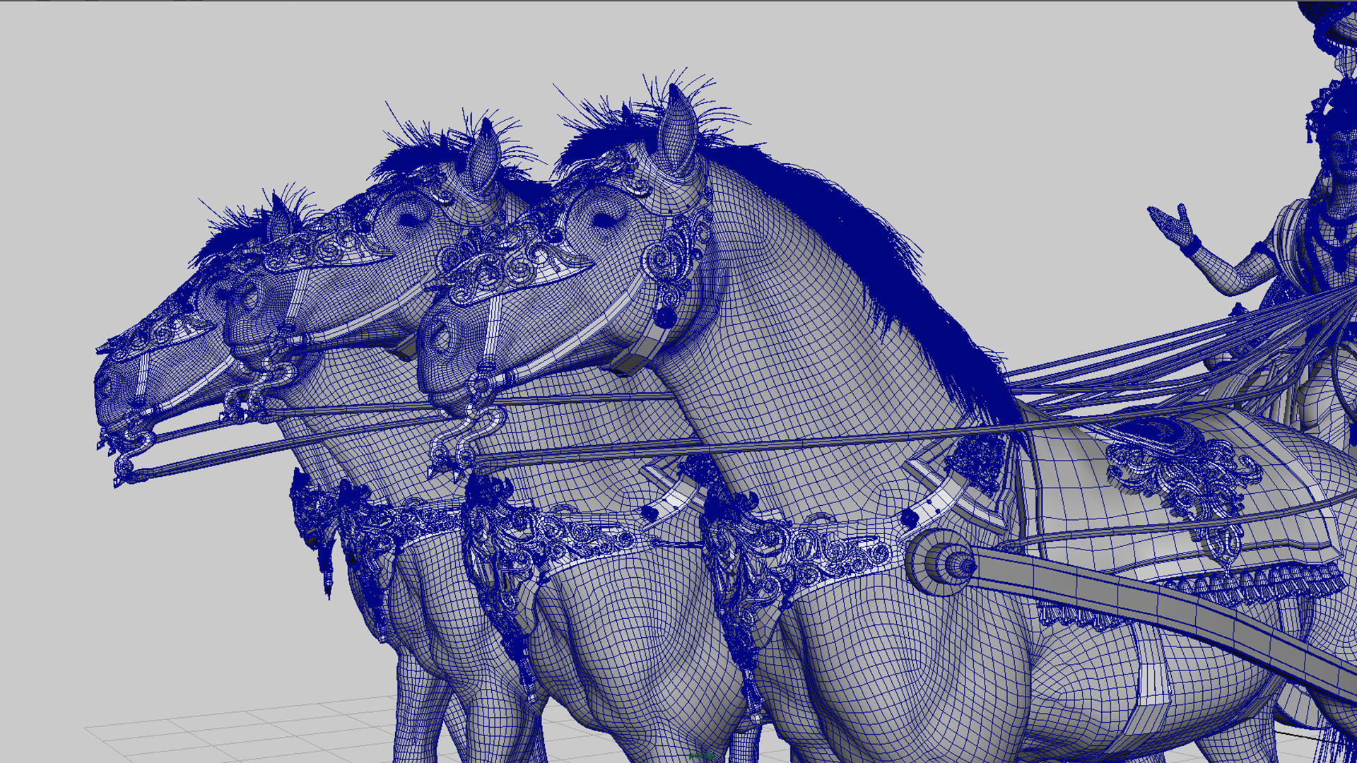 lord krishna arjuna 3D model | CGTrader