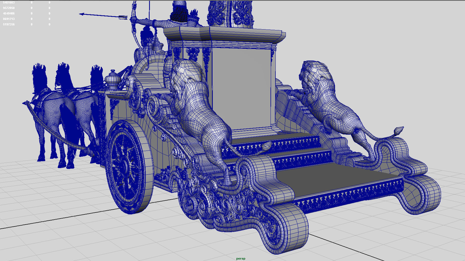 lord krishna arjuna 3D model | CGTrader