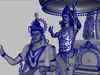lord krishna arjuna 3D model | CGTrader