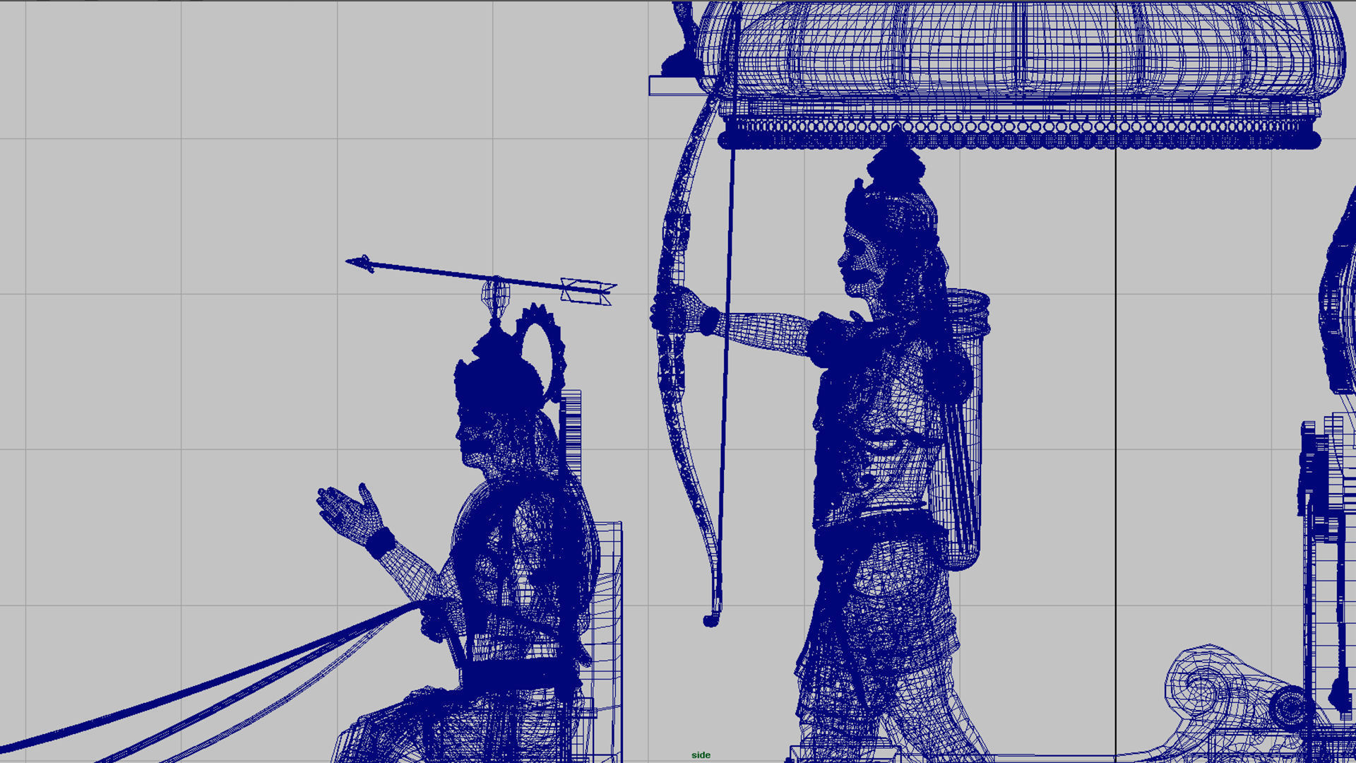 lord krishna arjuna 3D model | CGTrader