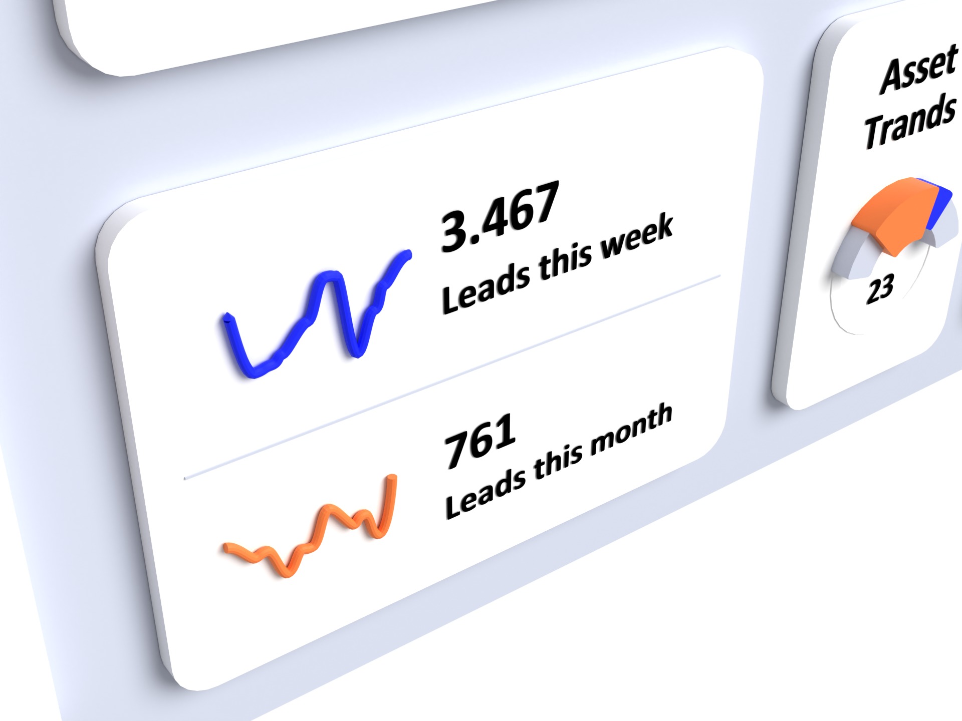 UI Statistics Graph Tax Analytic Dashboard Interface free 3D model ...