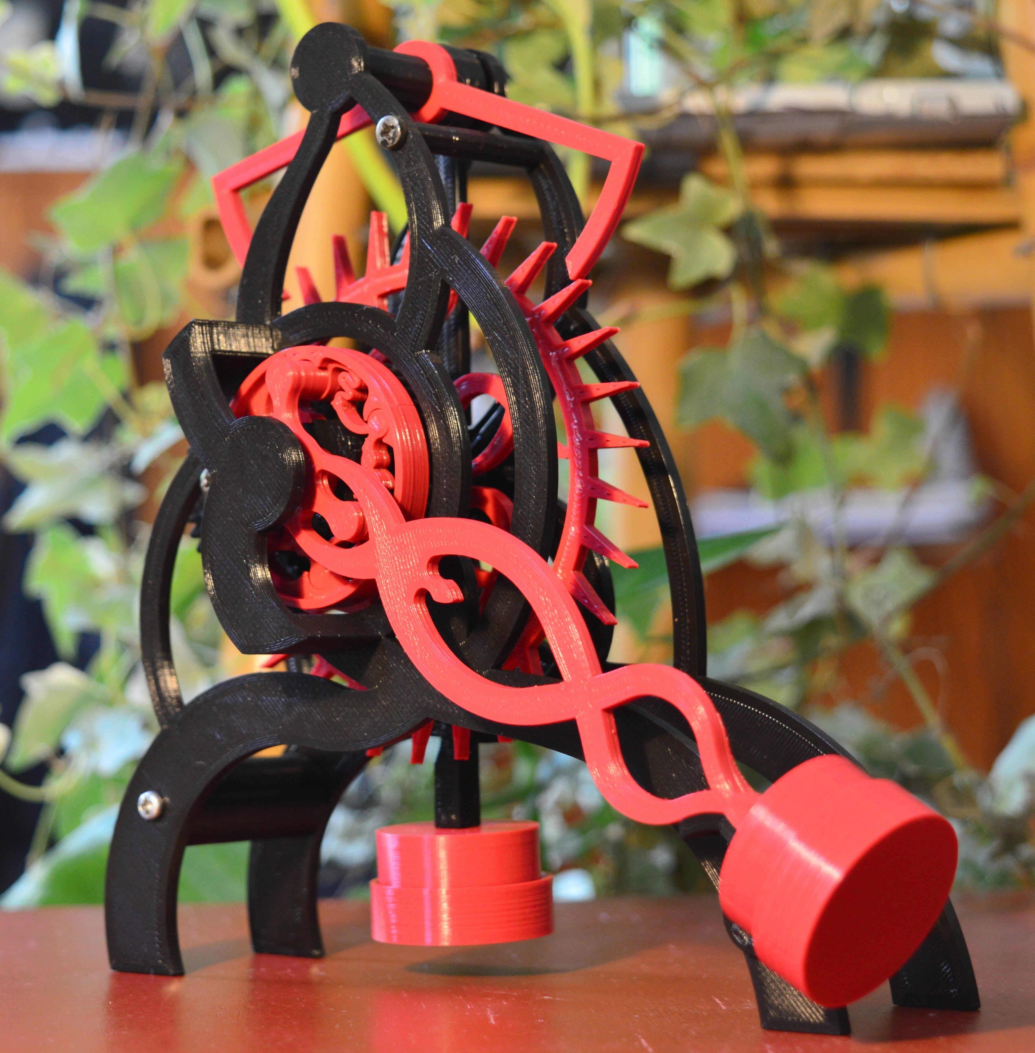 Deadbeat Escapement Mechanical Countdown Timer 3D model 3D printable ...