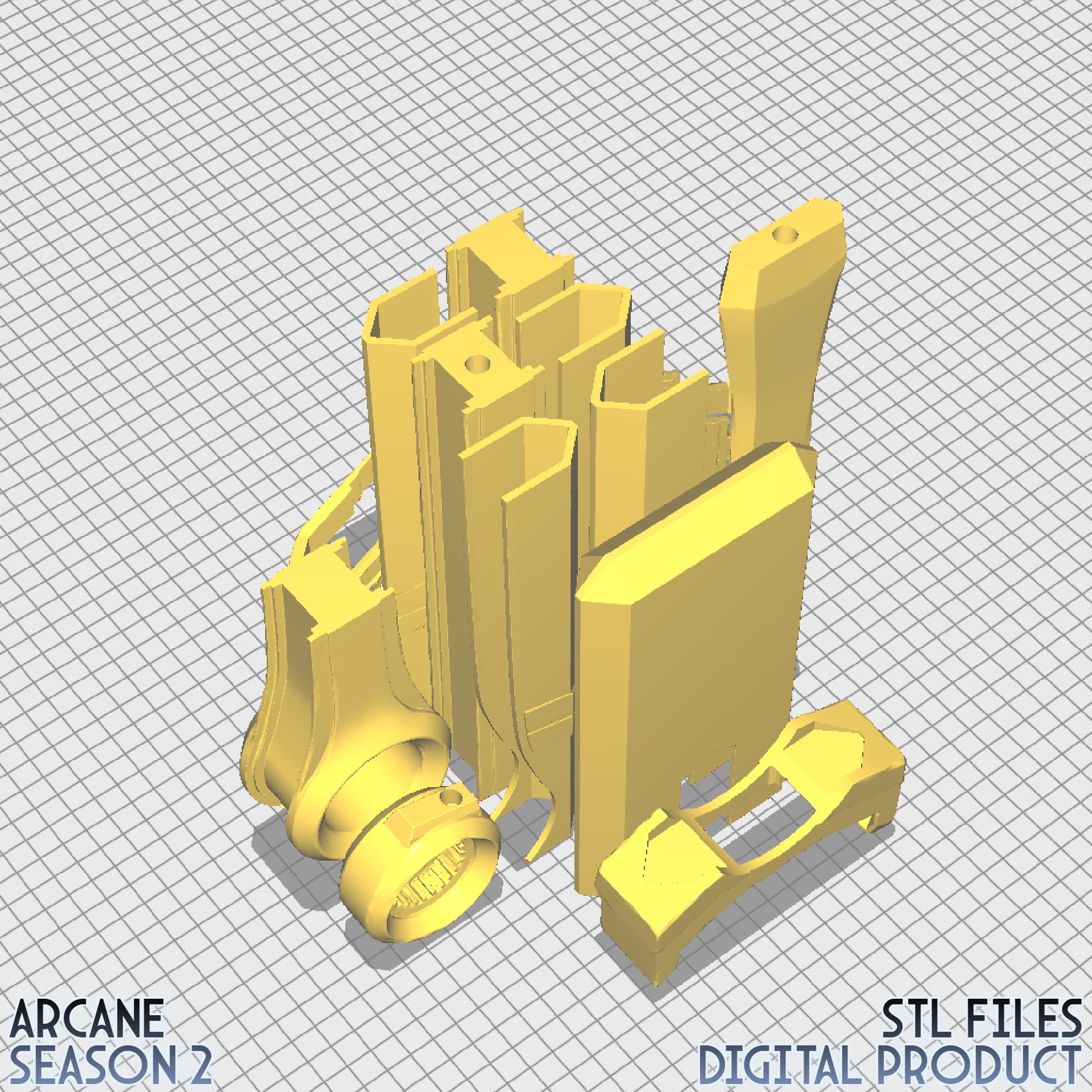 Ekko Cosplay Sword Arcane League of Legends 3D model 3D printable ...