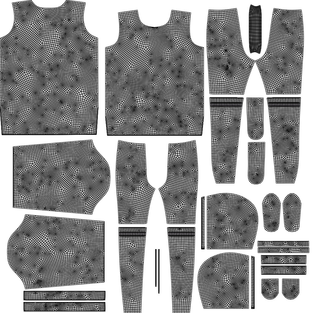 Oversized hoodie fit fishnet tights thigh high socks Goth outfit 3D ...