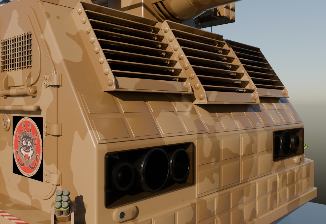 High-polly Next-Gen Self-Propelled Artillery Vehicle 3D model | CGTrader