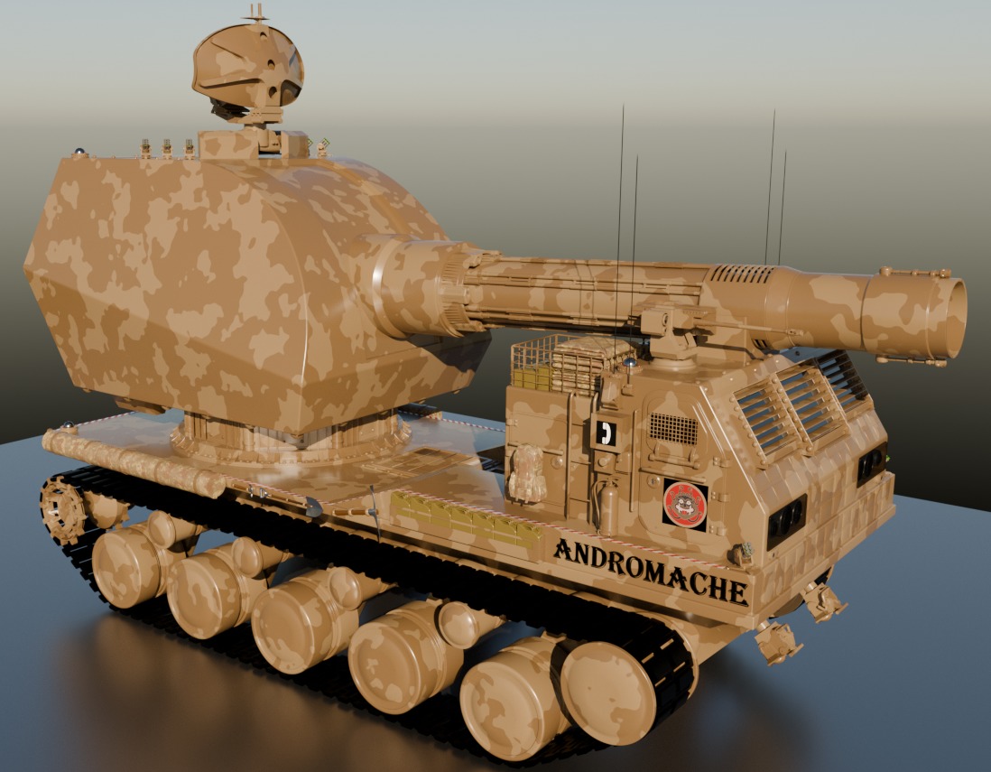High-polly Next-Gen Self-Propelled Artillery Vehicle 3D model | CGTrader