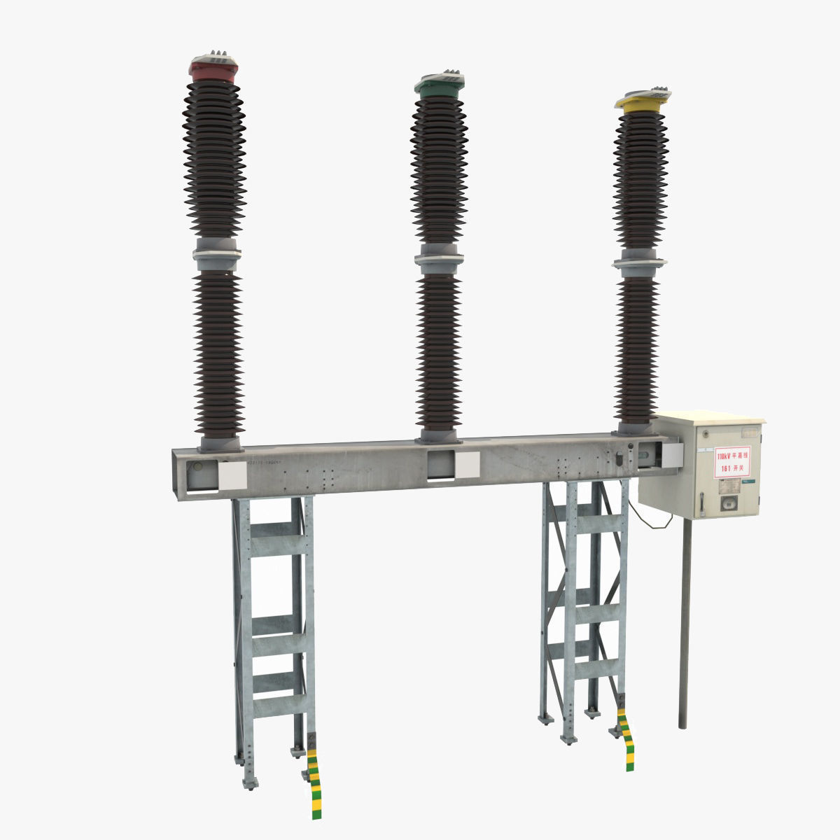 High Voltage Circuit Breaker 3D model | CGTrader