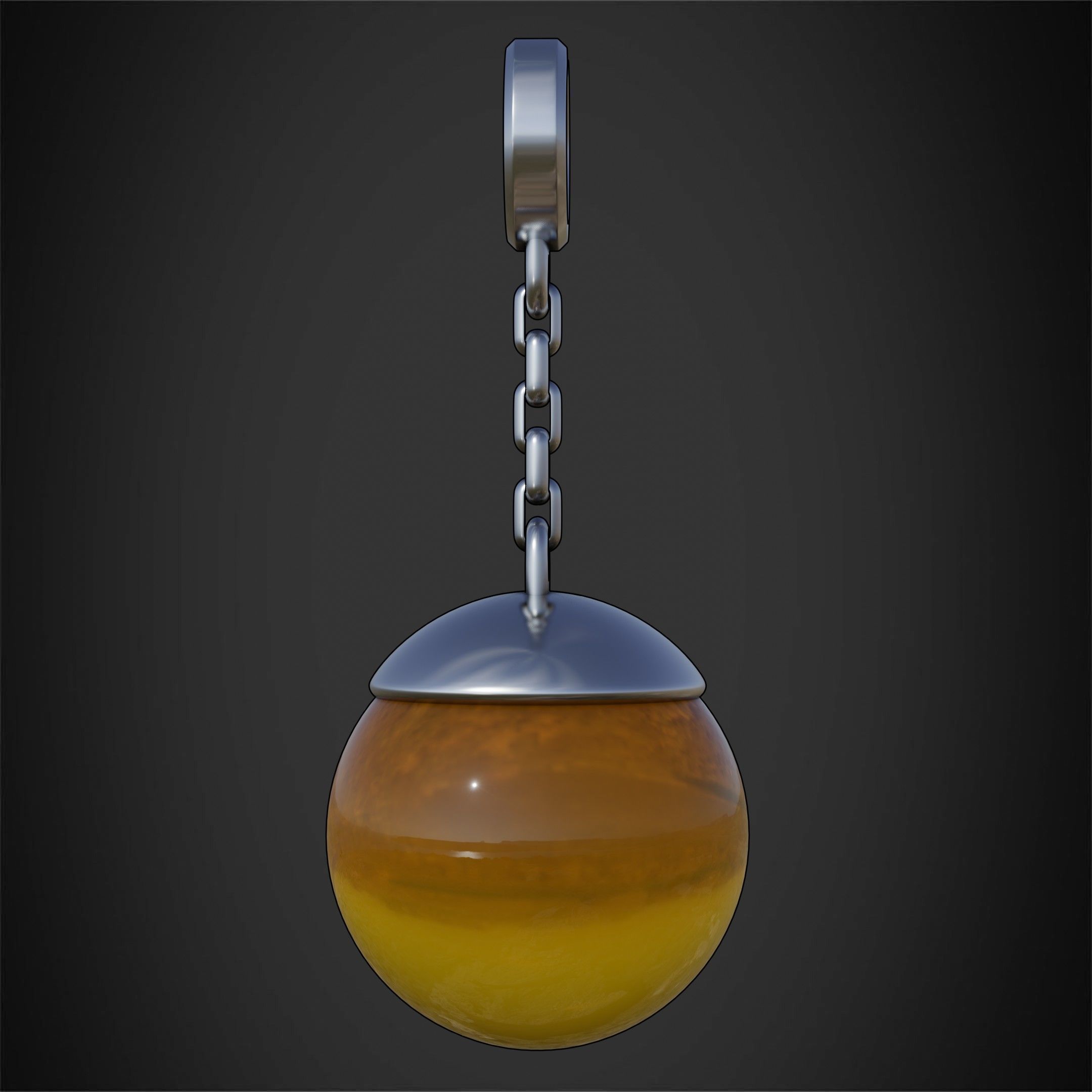 Dragon Ball Apprentice Kai Yellow Potara Earrings for Cosplay 3D model ...
