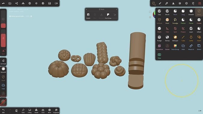 more baked goods free 3D model | CGTrader