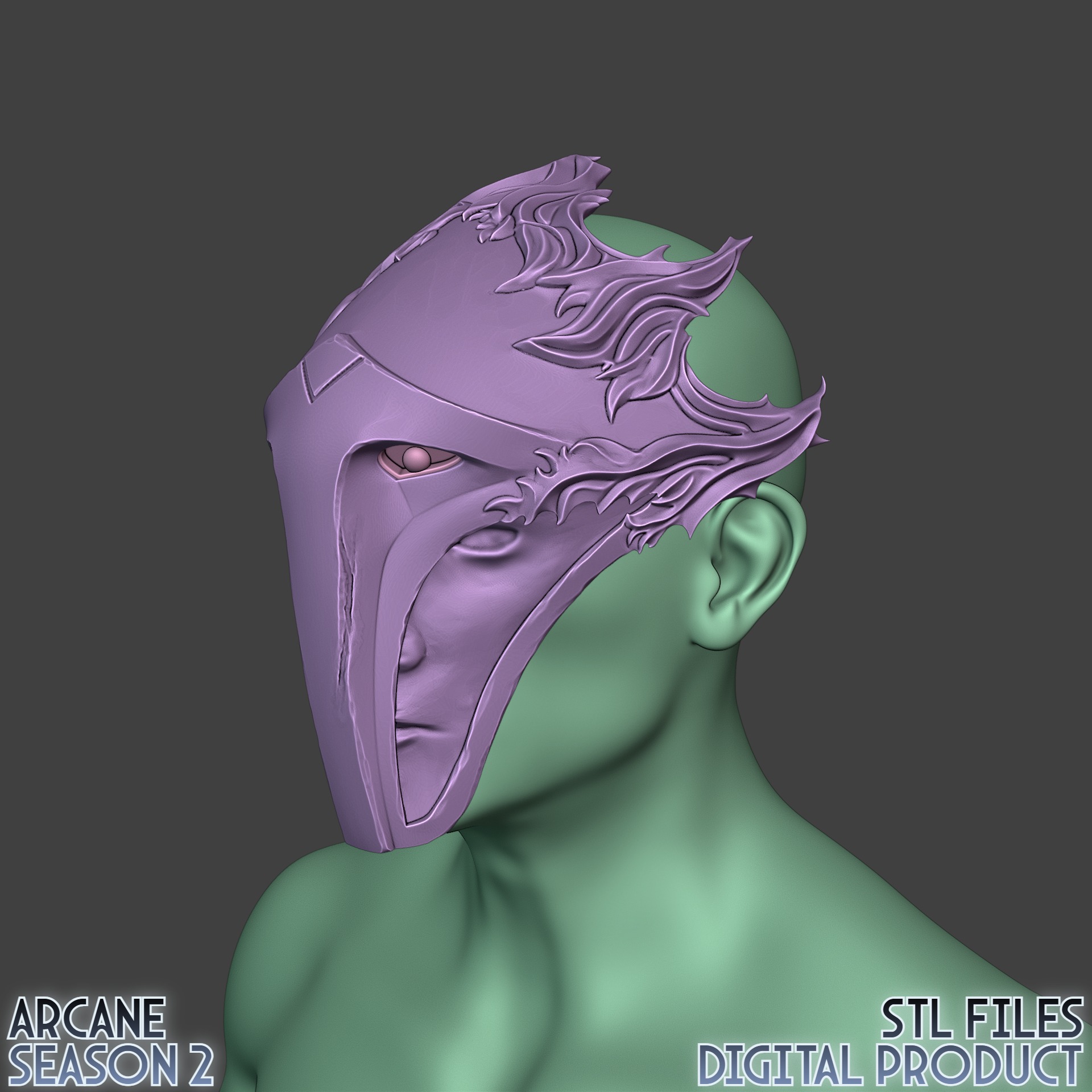 Viktor Hexteck Form Cosplay Mask Arcane League of Legends 3D model 3D ...