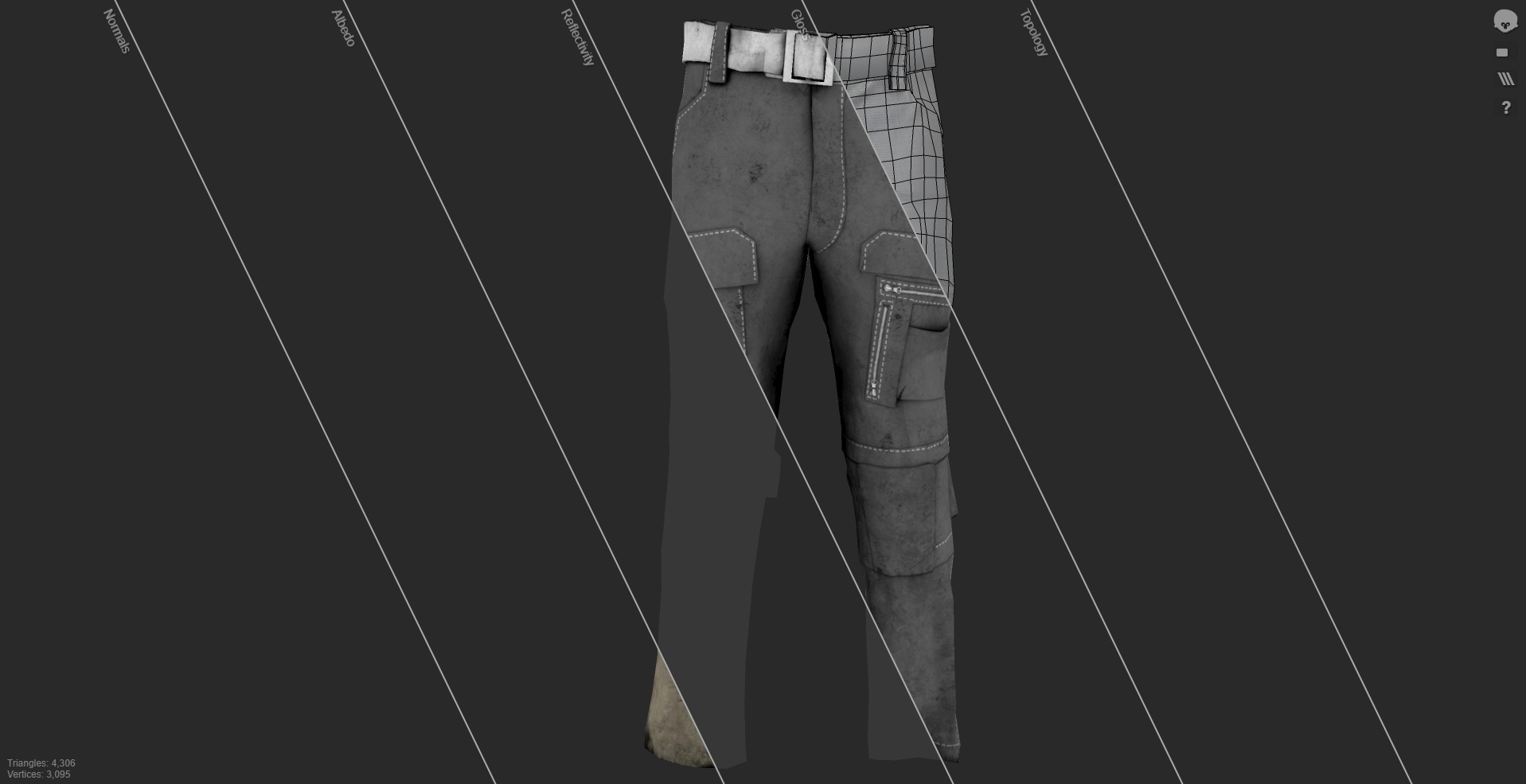 3D model cobra Combat Gear Tactical Pants Trousers Military FIVEM GTA ...