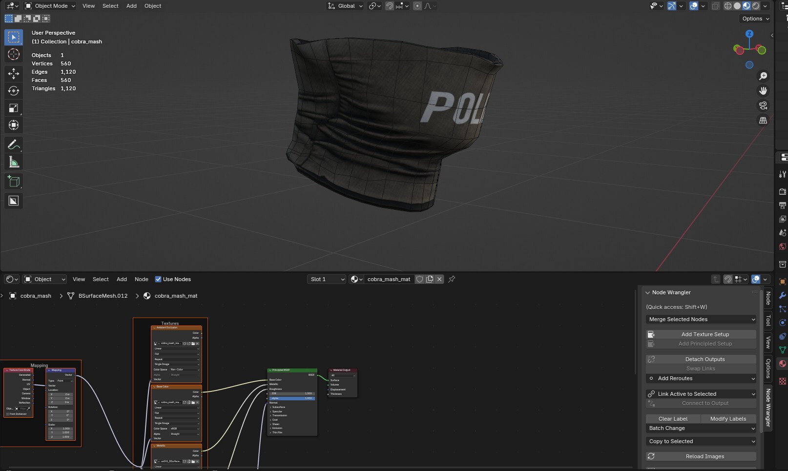 3D model Austrian Army Cobra Military Mask and Tactical GTA FIVEM VR ...