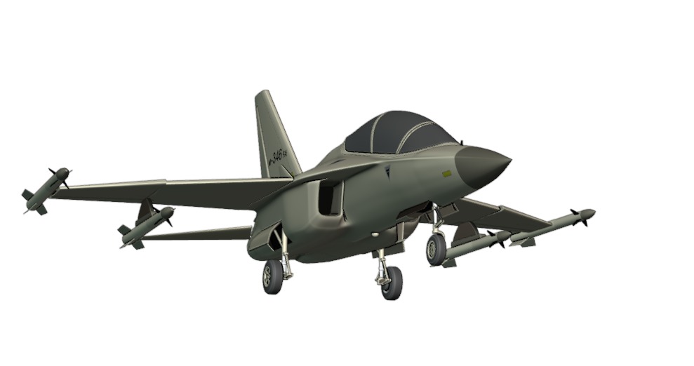3D model M346FA - FIGHTER ATTACK LIGHT COMBAT AIRCRAFT - VR / AR / low ...