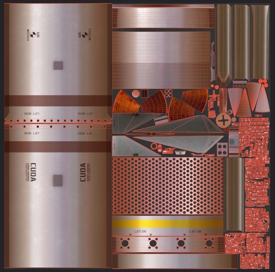 3D model Lockheed Martin CUDA Air-to-Air Missile Concept VR / AR / low ...