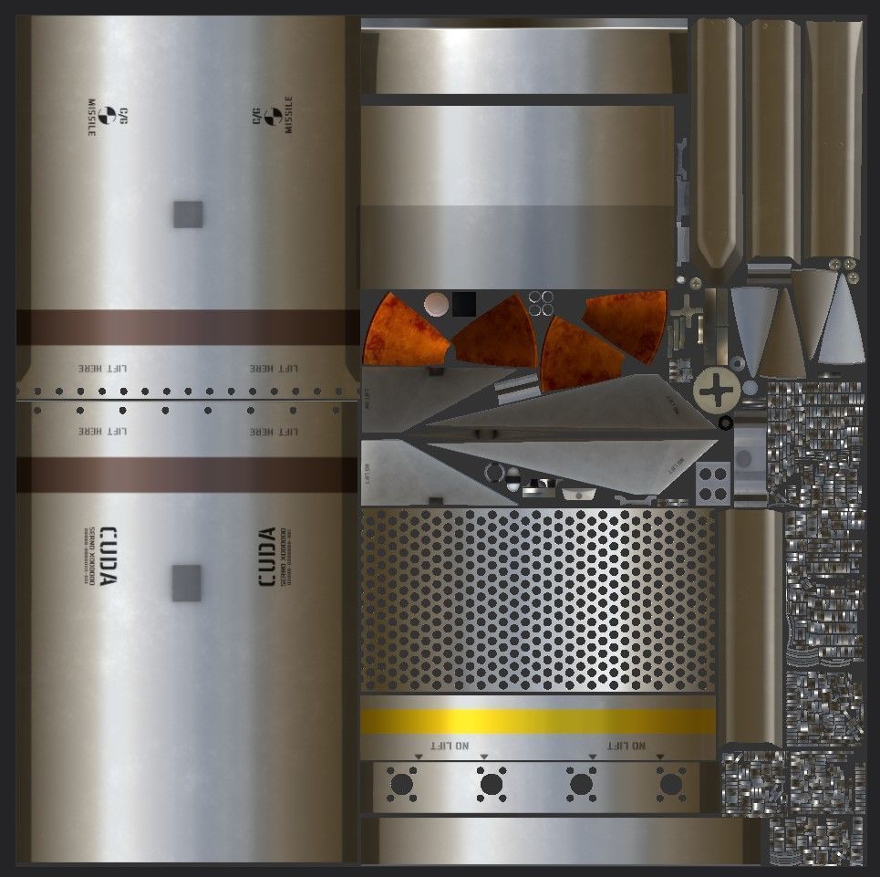 3D model Lockheed Martin CUDA Air-to-Air Missile Concept VR / AR / low ...