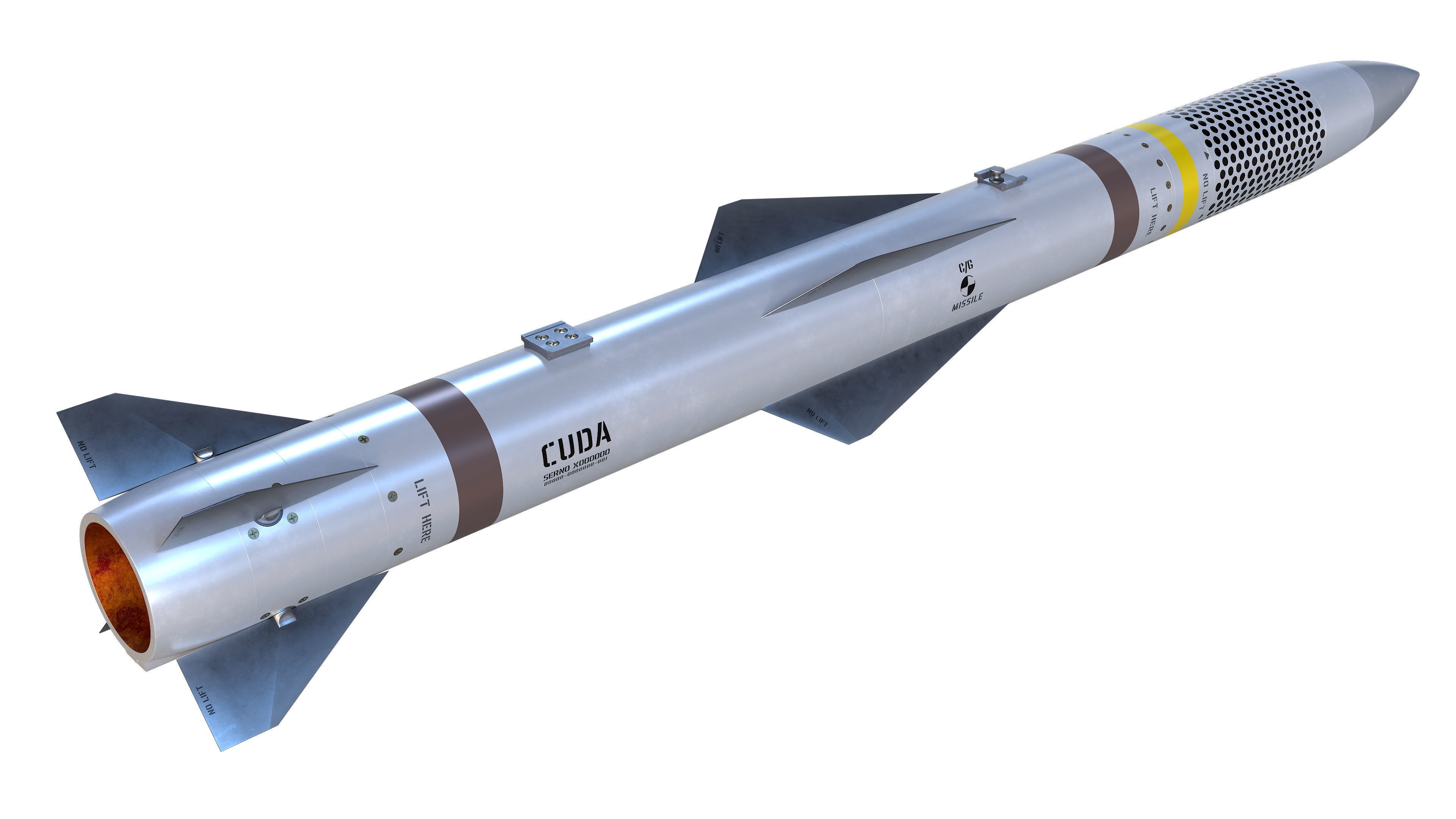 3D model Lockheed Martin CUDA Air-to-Air Missile Concept VR / AR / low ...