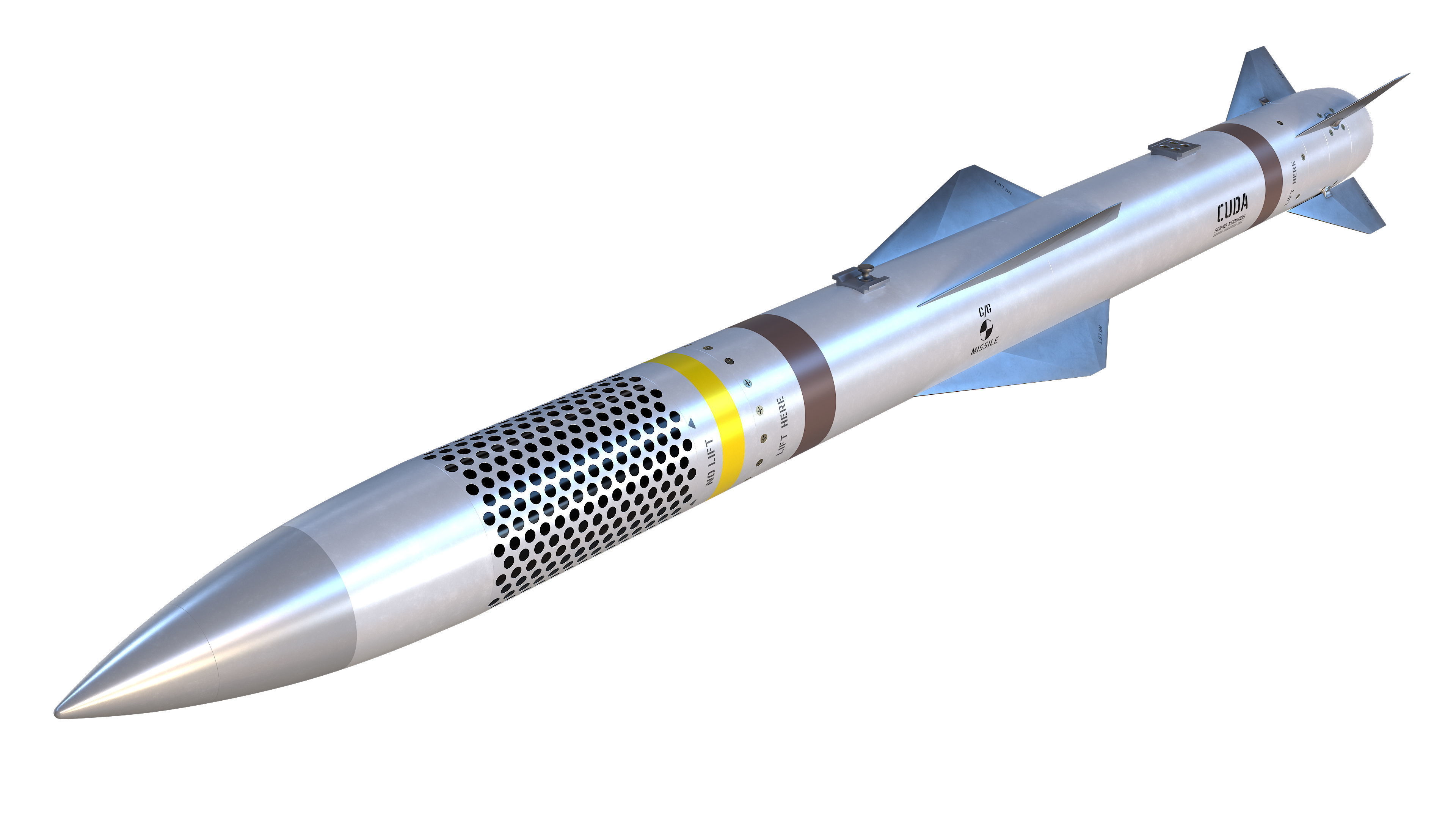 3D model Lockheed Martin CUDA Air-to-Air Missile Concept VR / AR / low ...