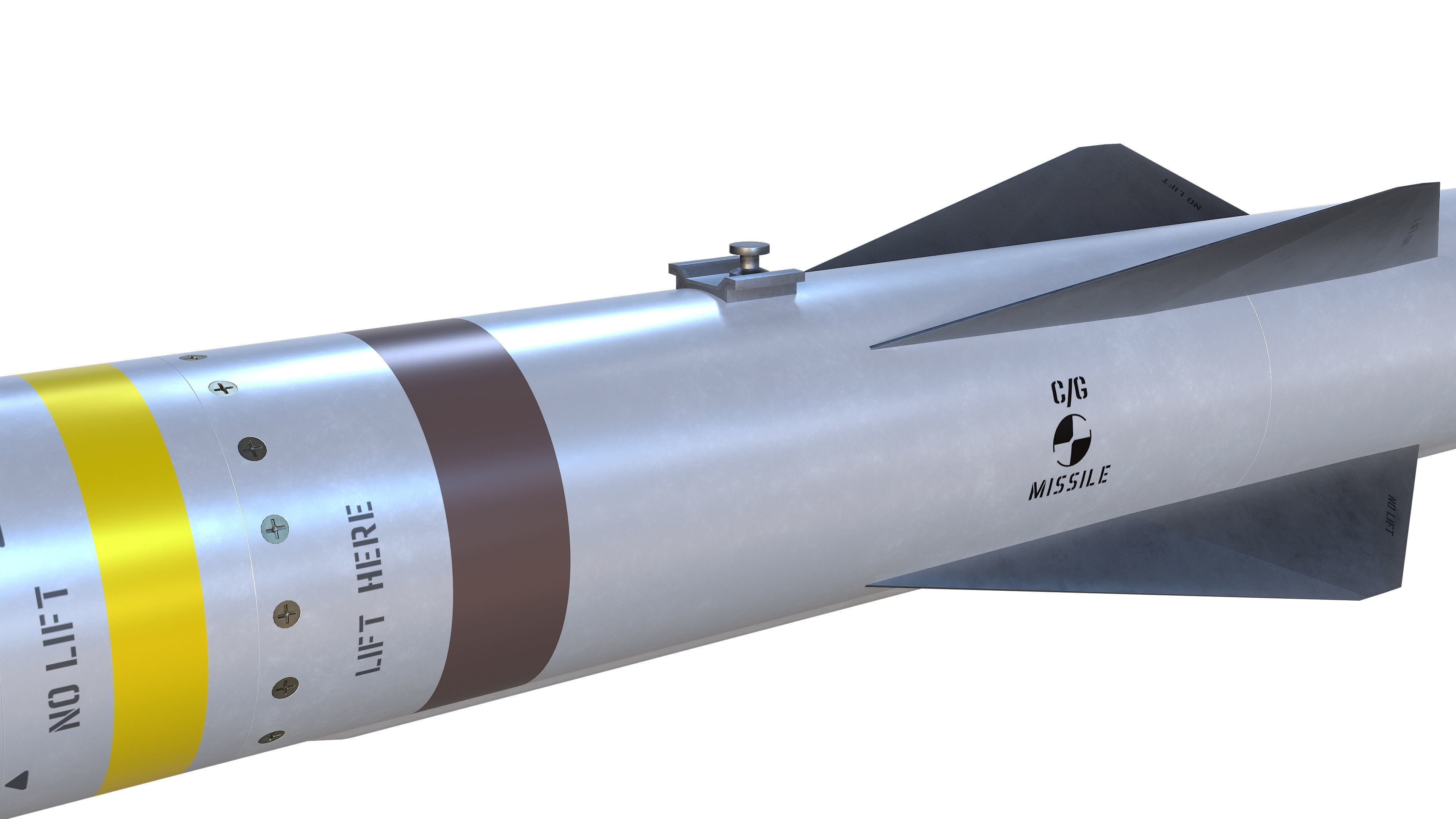 3D model Lockheed Martin CUDA Air-to-Air Missile Concept VR / AR / low ...