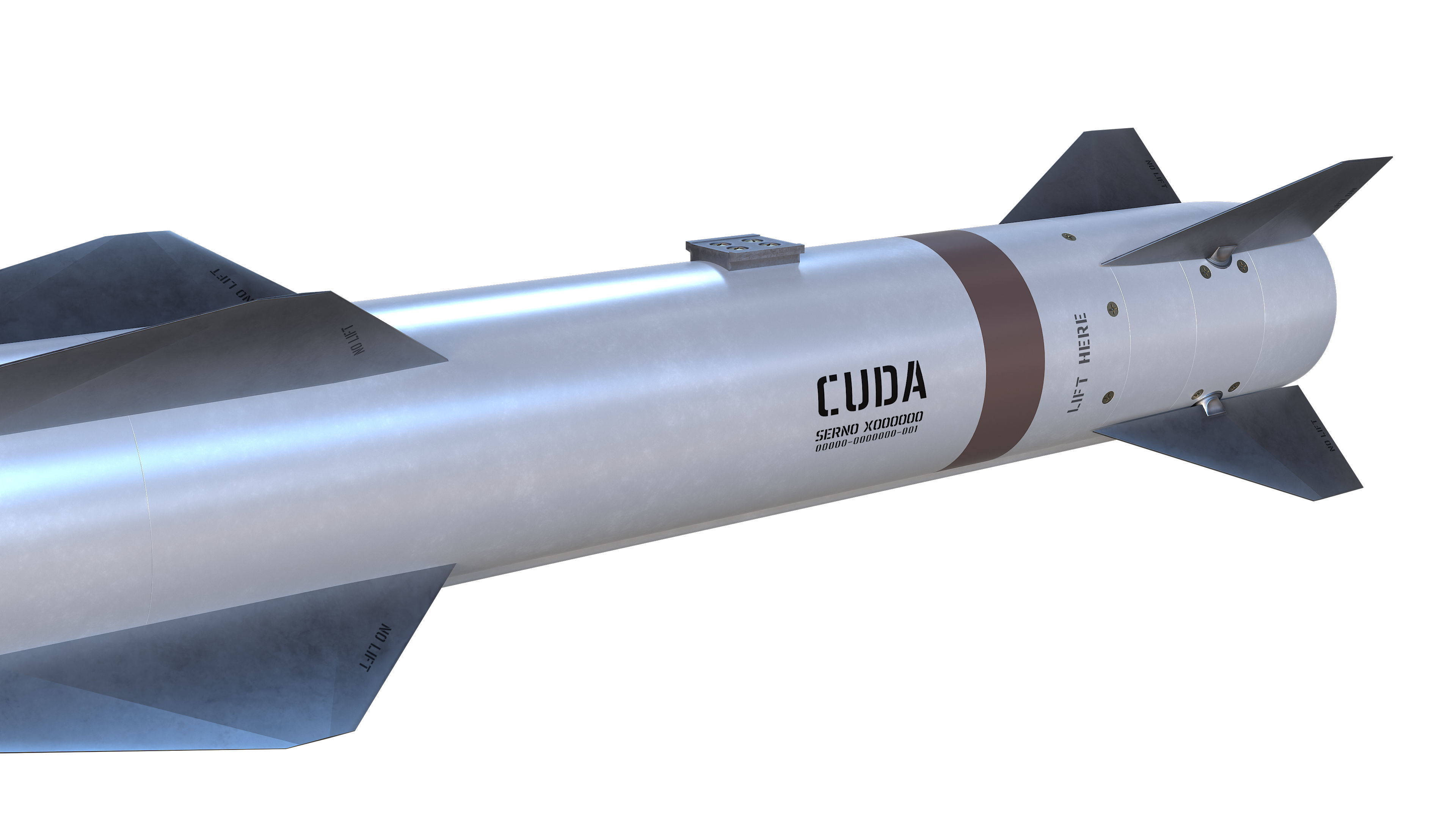 3D model Lockheed Martin CUDA Air-to-Air Missile Concept VR / AR / low ...