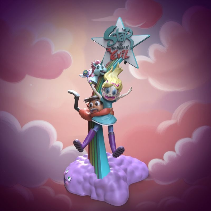 Star vs TFOE Diorama 3D model 3D printable | CGTrader