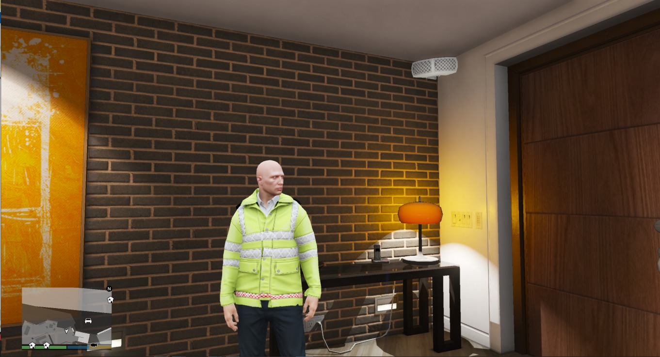 3D model Gore-Tex Hi-Vis Jacket UK Police Coat GTA EUP FIVEM uniform VR ...