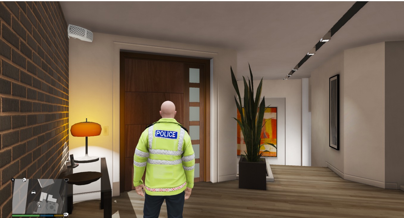 3D model Gore-Tex Hi-Vis Jacket UK Police Coat GTA EUP FIVEM uniform VR ...