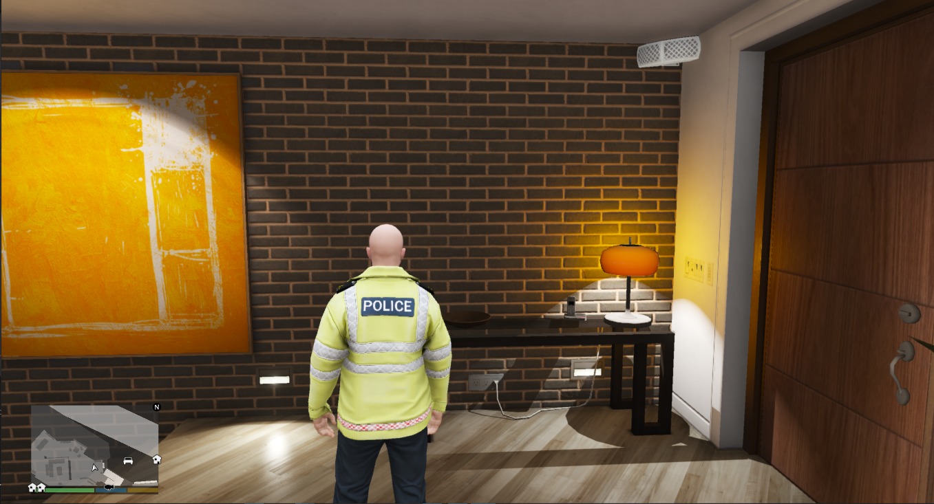 3D model Gore-Tex Hi-Vis Jacket UK Police Coat GTA EUP FIVEM uniform VR ...