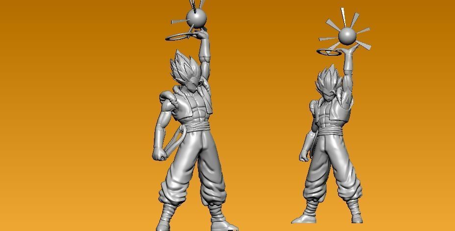 Gogeta Dragon ball statue - 3D print 3D model 3D printable | CGTrader