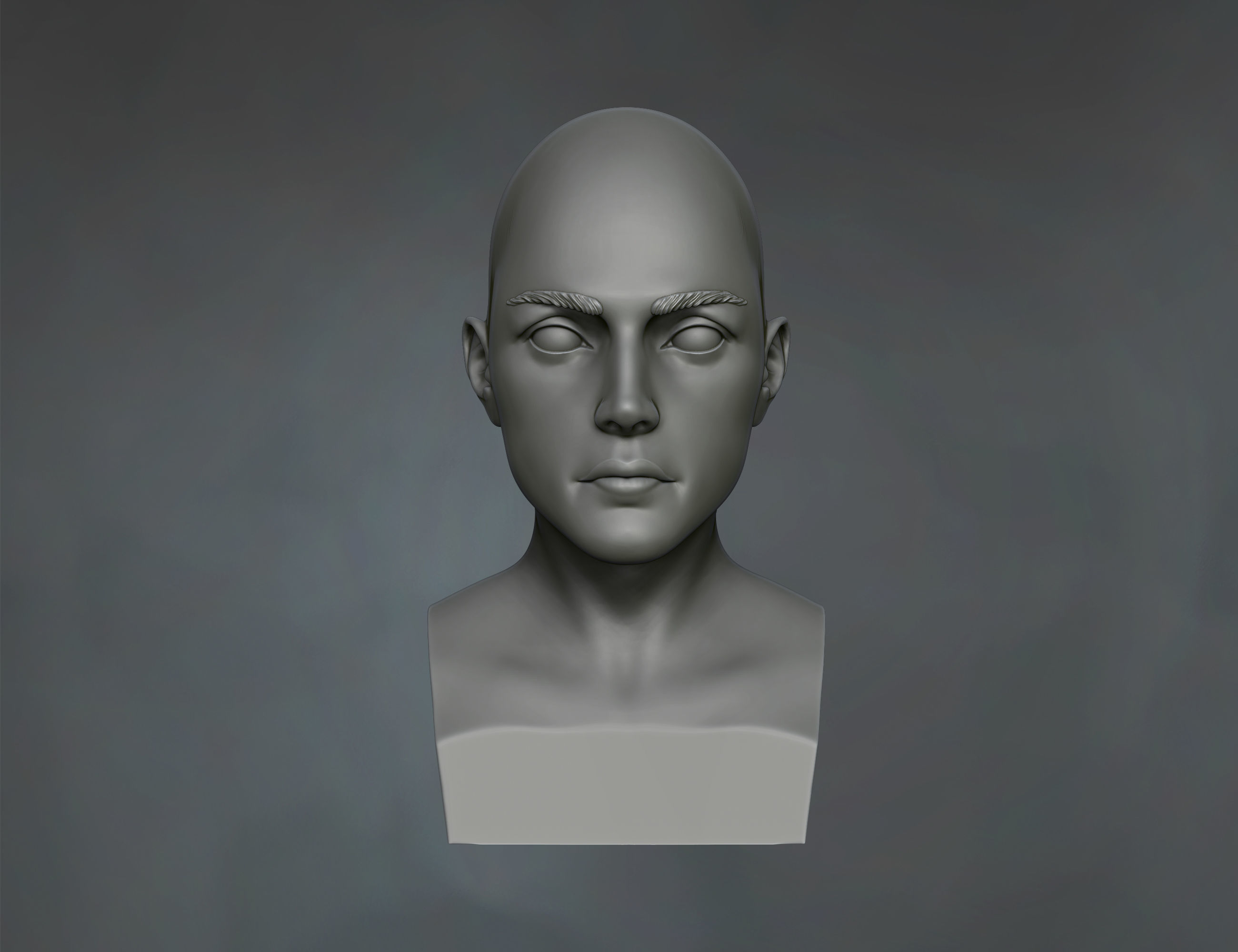 Female 3d head free 3D model 3D printable | CGTrader