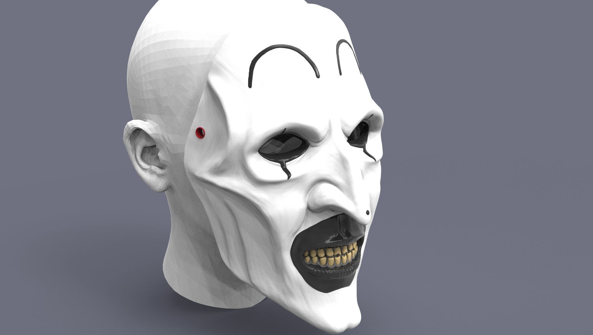Mask Art the Clown Terrifier 3D model 3D printable | CGTrader