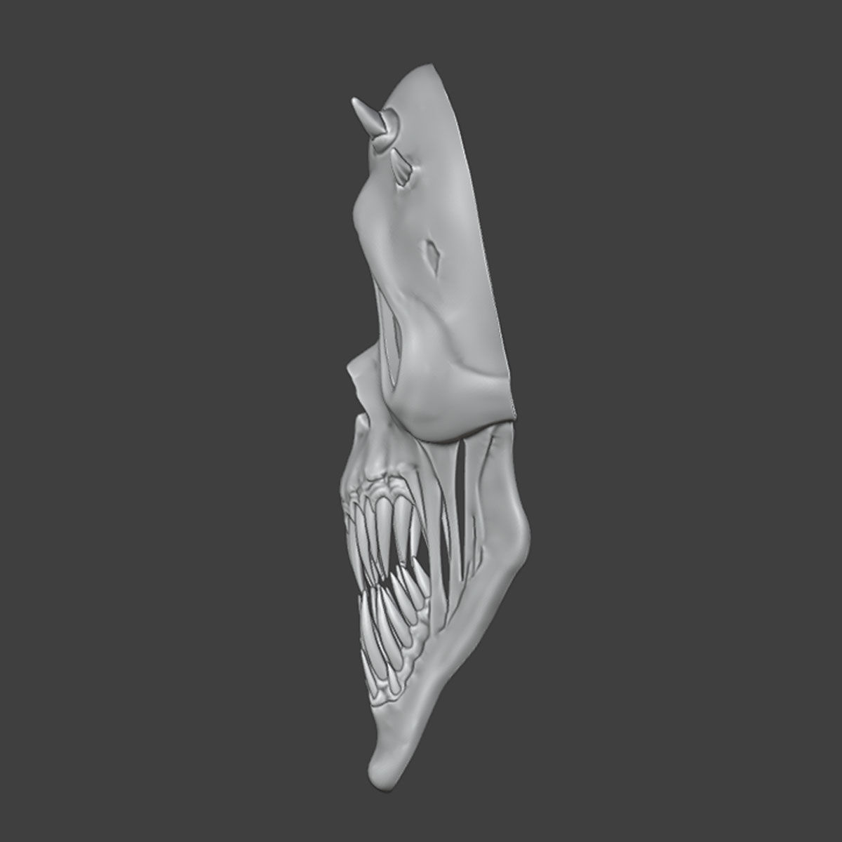 Ghostface mask from MK1 - Baraka Nightmare 3D model 3D printable | CGTrader