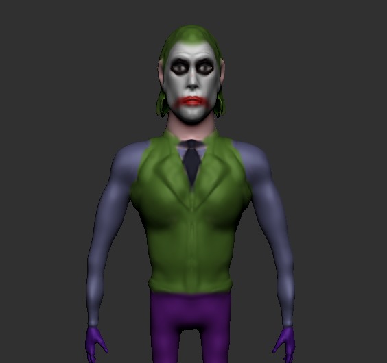 Ledger Joker FanArt LowPoly Printable free VR / AR / low-poly 3D model ...