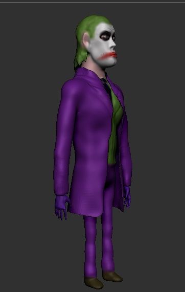 Ledger Joker FanArt LowPoly Printable free VR / AR / low-poly 3D model ...