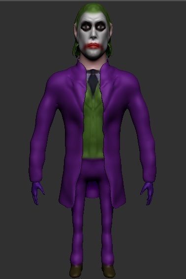 Ledger Joker FanArt LowPoly Printable free VR / AR / low-poly 3D model ...