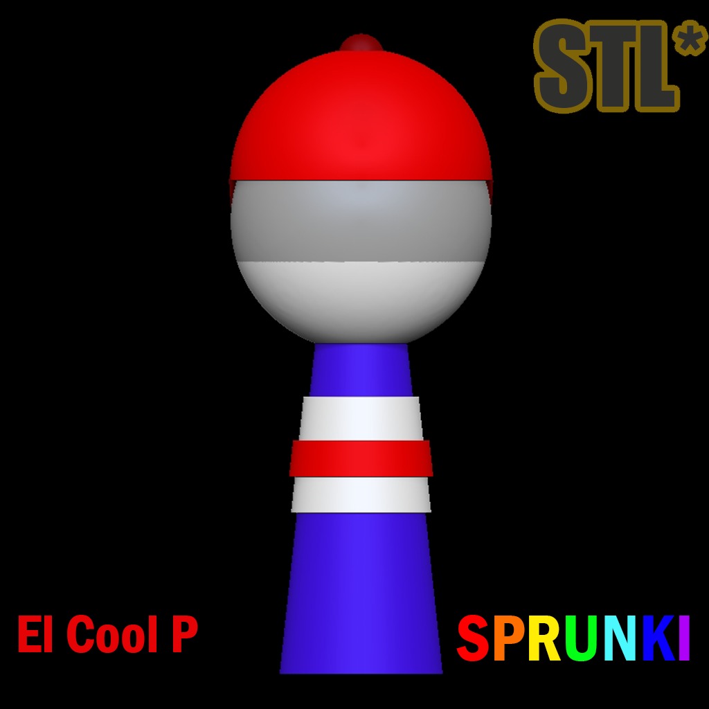 Sprunki 3D Incredibox El Cool P STL 3D Character Fanart 3D model 3D ...