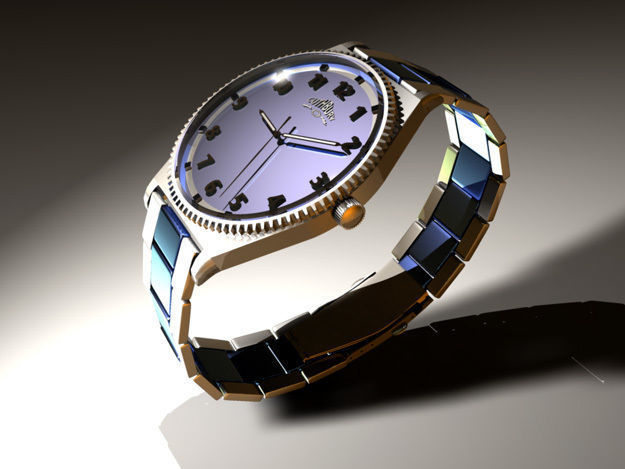 Watch gold and free 3D model rigged | CGTrader