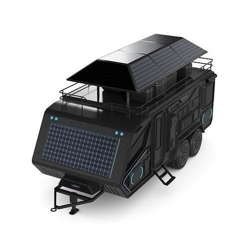 Off road Camping Trailer 3D model | CGTrader