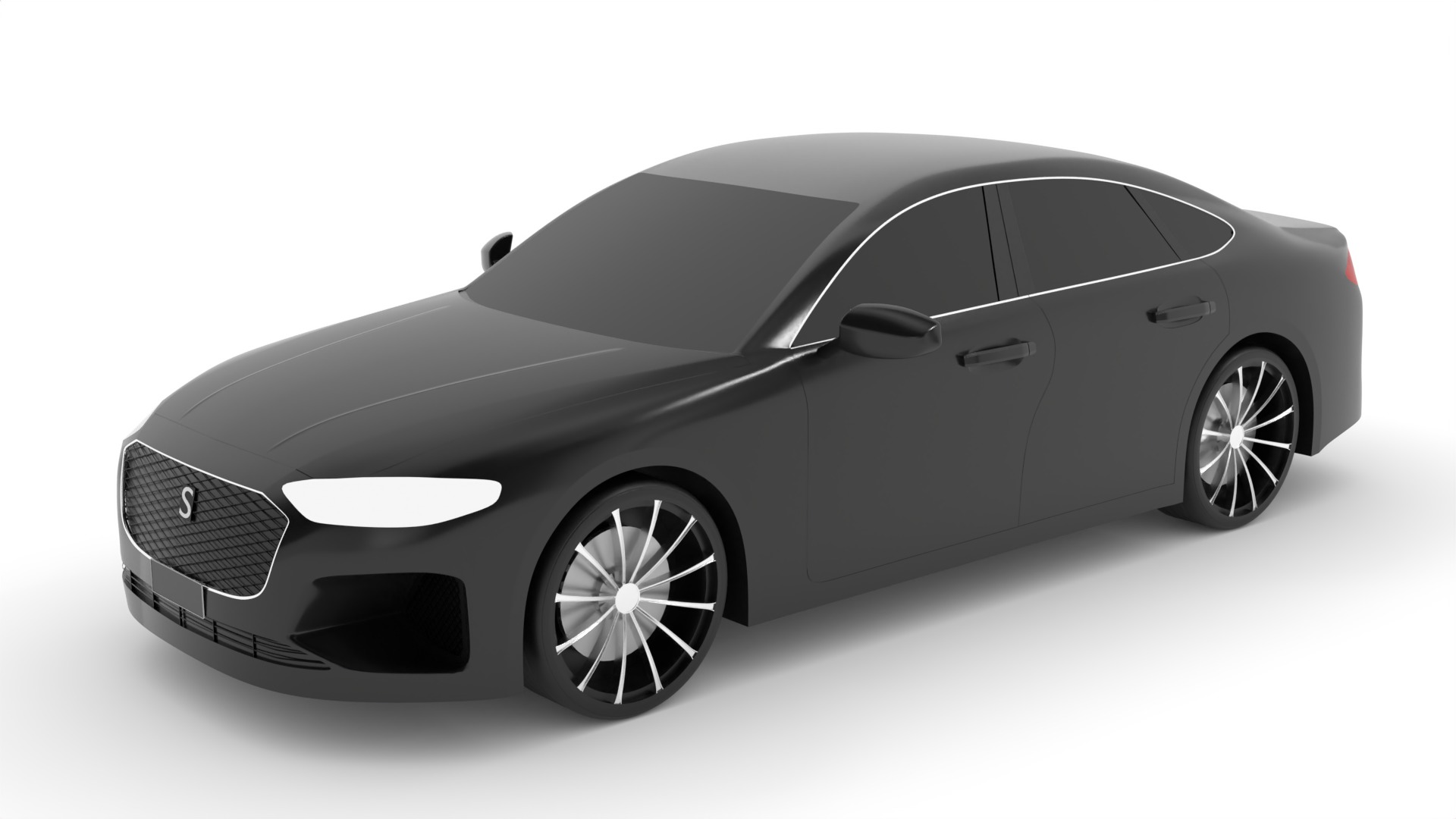 Sedan Car free VR / AR / low-poly 3D model | CGTrader