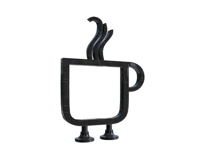 3D Model of a metl Cup with Legs free 3D model | CGTrader