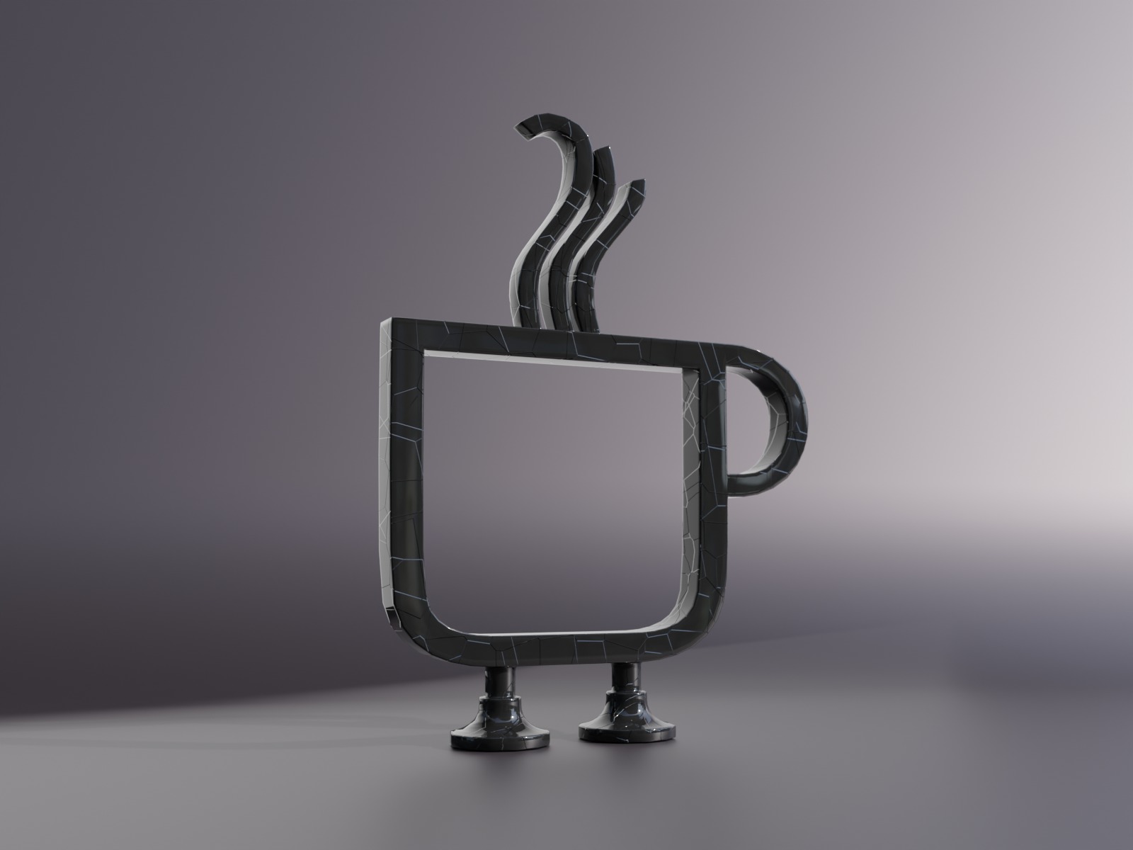3D Model of a metl Cup with Legs free 3D model | CGTrader
